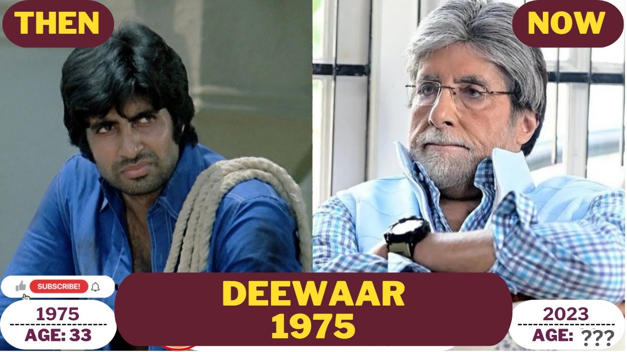 Deewaar 1975 Movie Cast Then and Now in 2023 | How They Changed | Star ...