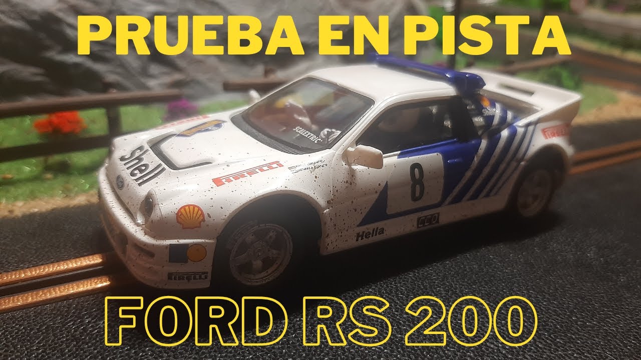 FORD RS 200 scalextric - YouTube