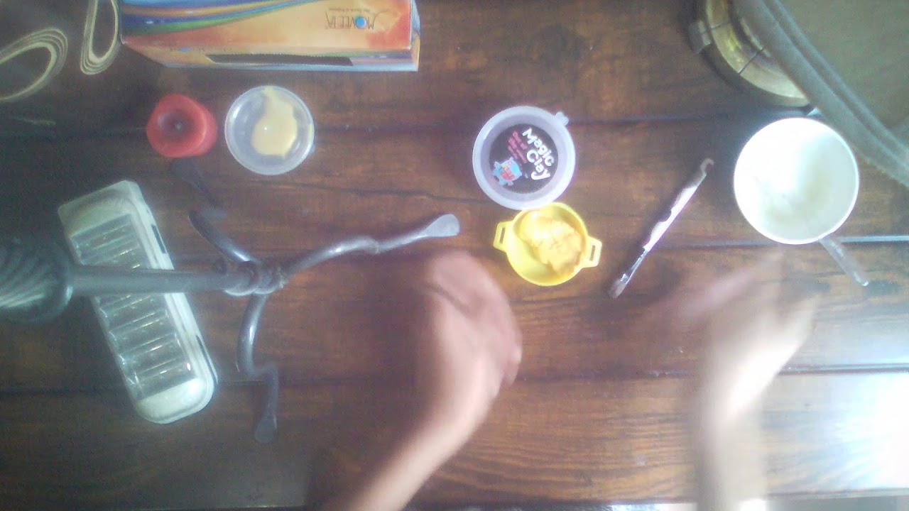 How to make bounce clay into fluffy butter Slime - YouTube