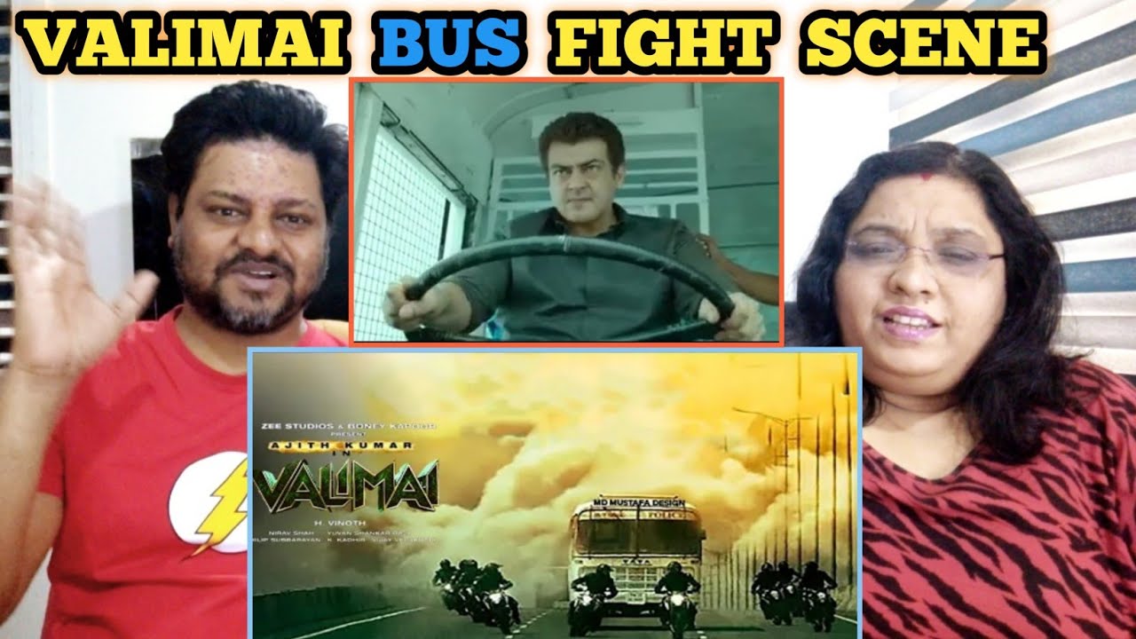 AJITH KUMAR MASS BUS FIGHT SCENE REACTION | THALA AJITH, Kartikeya ...