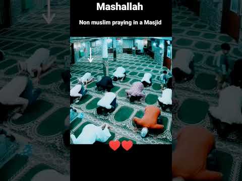 mashallah ❤️ non muslim come inside masjid #islamic #islam #shorts