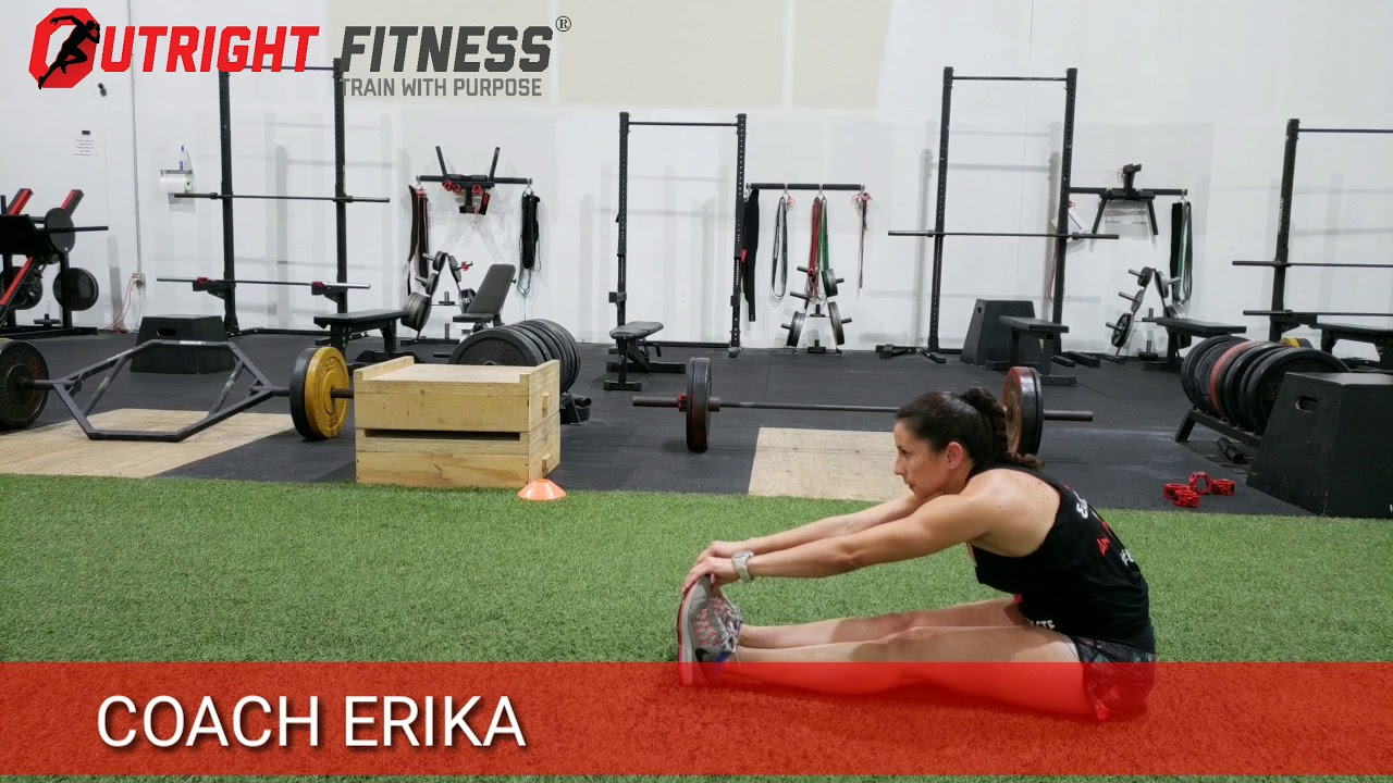 Seated Straight Leg Toe Reach - YouTube