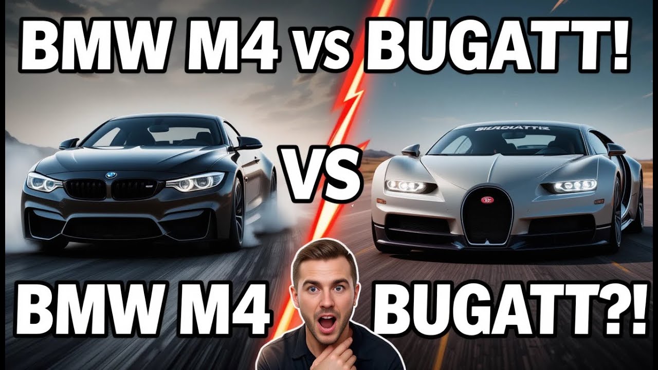 BMW M4 VS BUGATTI CHIRON - YouTube