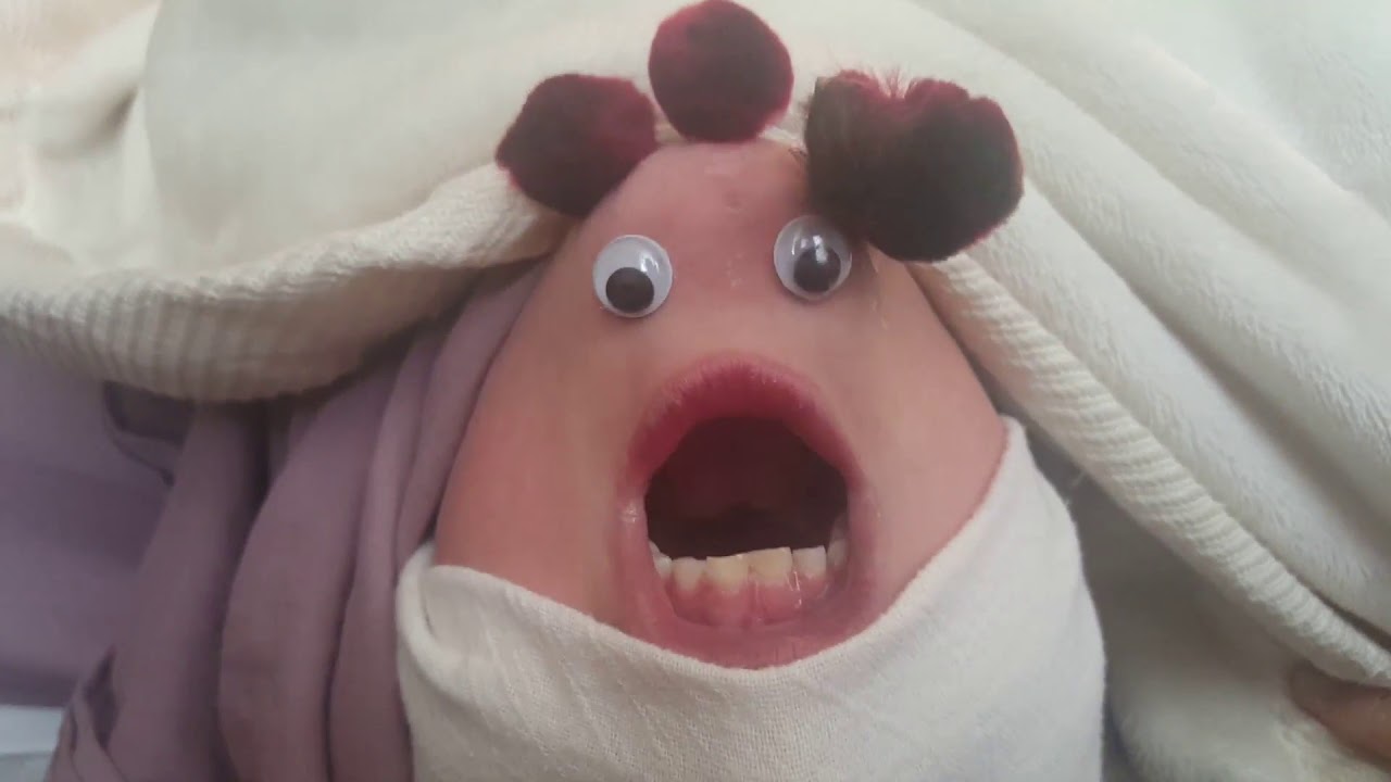 Try not to laugh chin puppet - YouTube