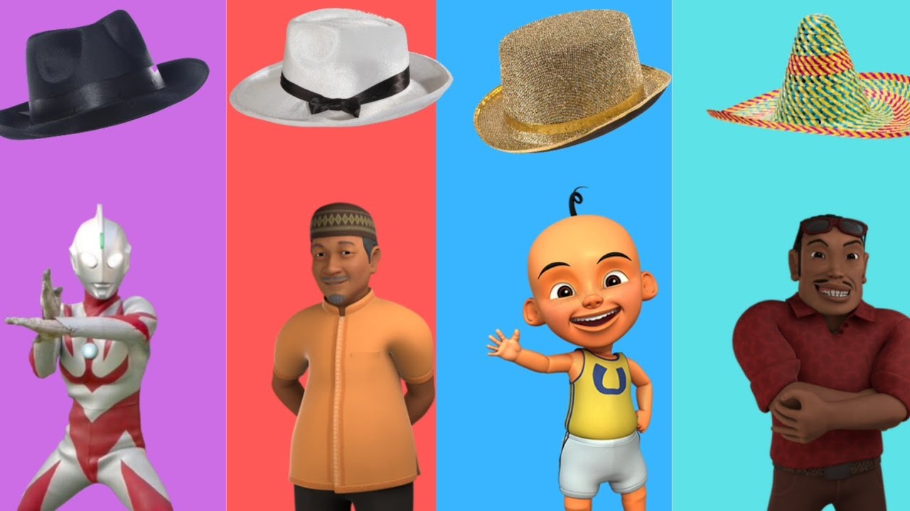 Looking for ultraman, pak haji, upin ipin and jarwo, wrong hats - Part ...
