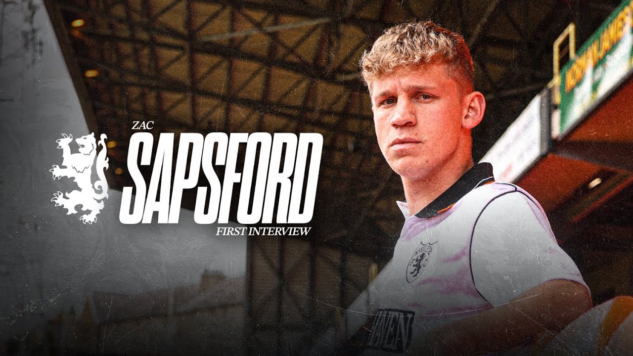 🗣️ Exclusive Interview | Zac Sapsford Arrives at Tannadice - YouTube