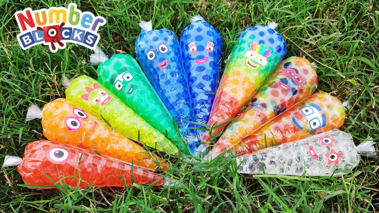 Looking Numberblocks | Satisfying Orbeez With Piping Bag | Satisfying ...