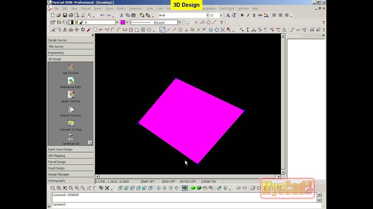MysCad 3D Design - YouTube