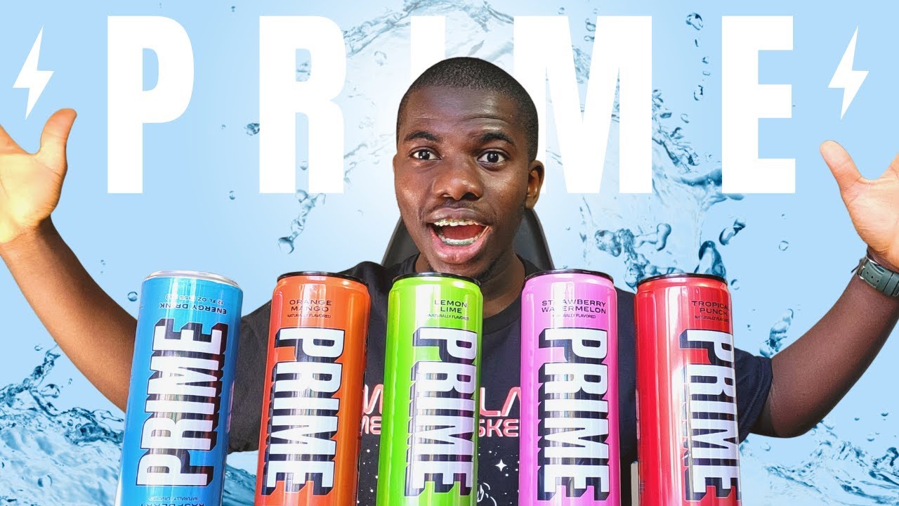 First Time Trying Every Prime Energy Flavor! - YouTube