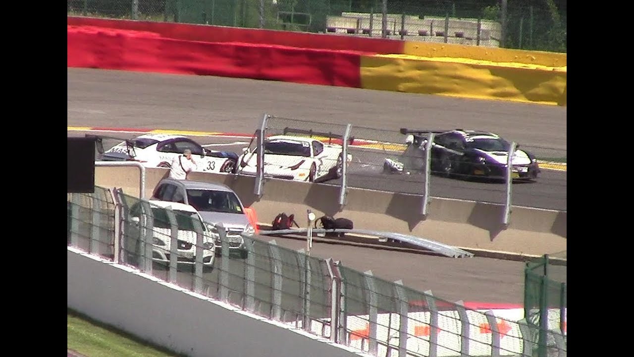 Spa Euro Race 2017: Crash and Spins! - YouTube