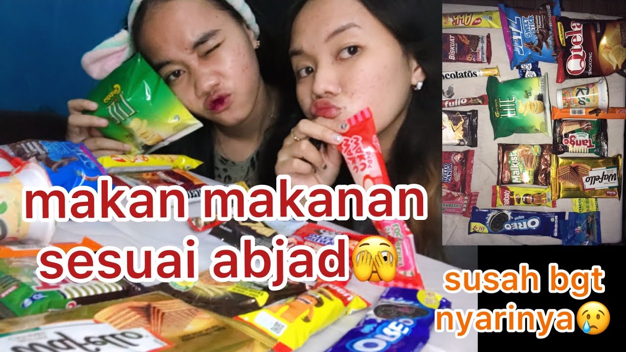 Beli makanan sesuai abjad /// lala dan mimi - YouTube