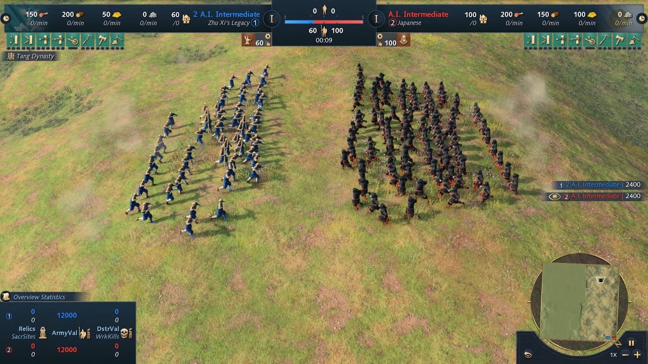 100 Shinobi vs 60 Shaolin Monk | AoE IV - YouTube