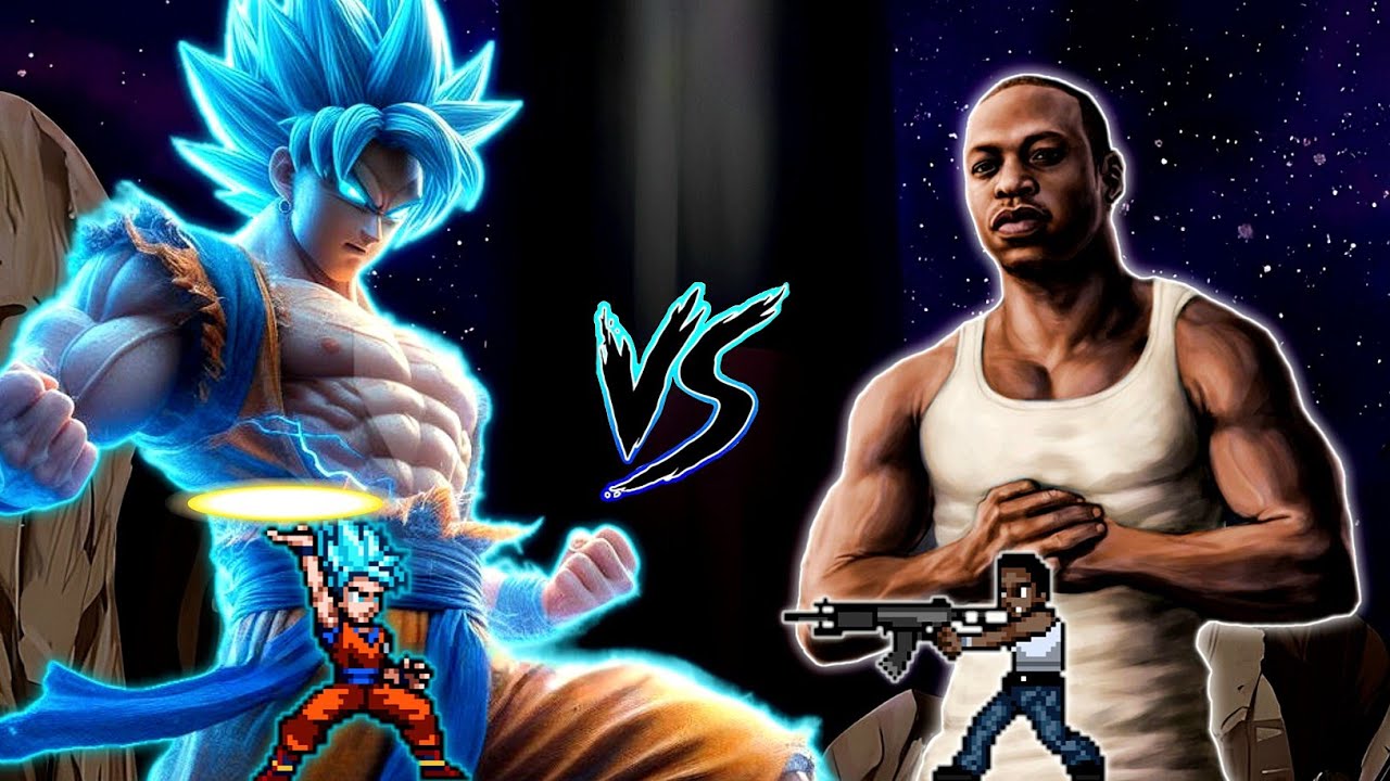 Goku SSB Kaioken V5 (Inseph) (New) VS CJ GTA San Andreas V2 in Jump ...