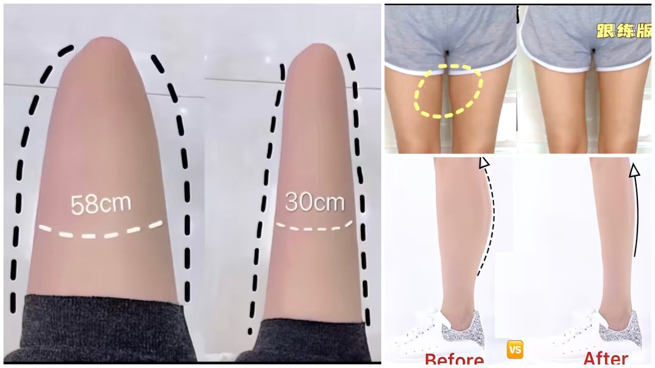10 Min Everyday Slimming Legs in 30 Day | Slim Calves & Thighs Exercise ...