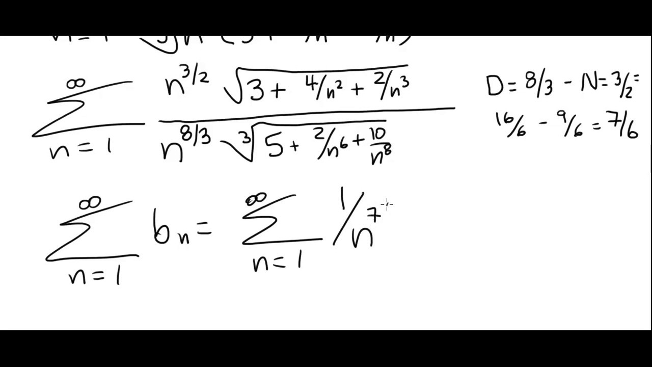Limit Comparison Test 5 Youtube 8292