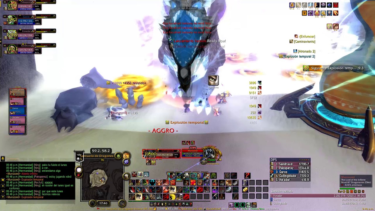 Fin de los días 5 Heroico - Murozond - Mazmorra de Cataclysmo - YouTube