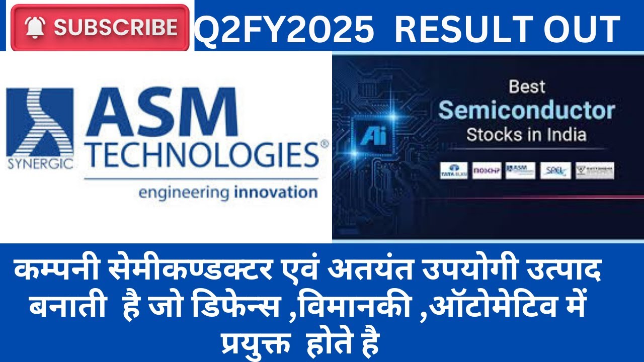 Mukul Agrawal's 6.5% Stake in ASM Technologies Ltd Semicondector Stock Revealed q2 result ...