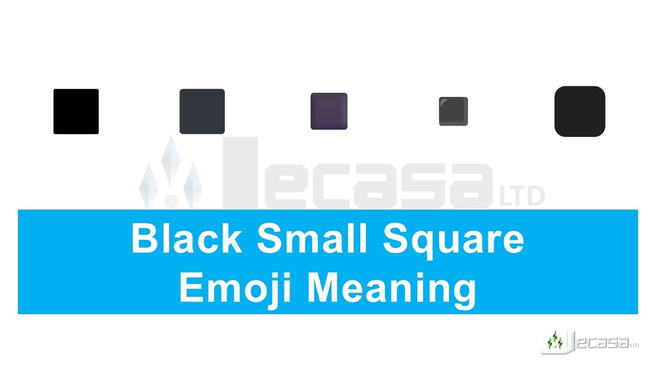 Black Small Square Emoji ️ Meaning | Learning Emojis - YouTube