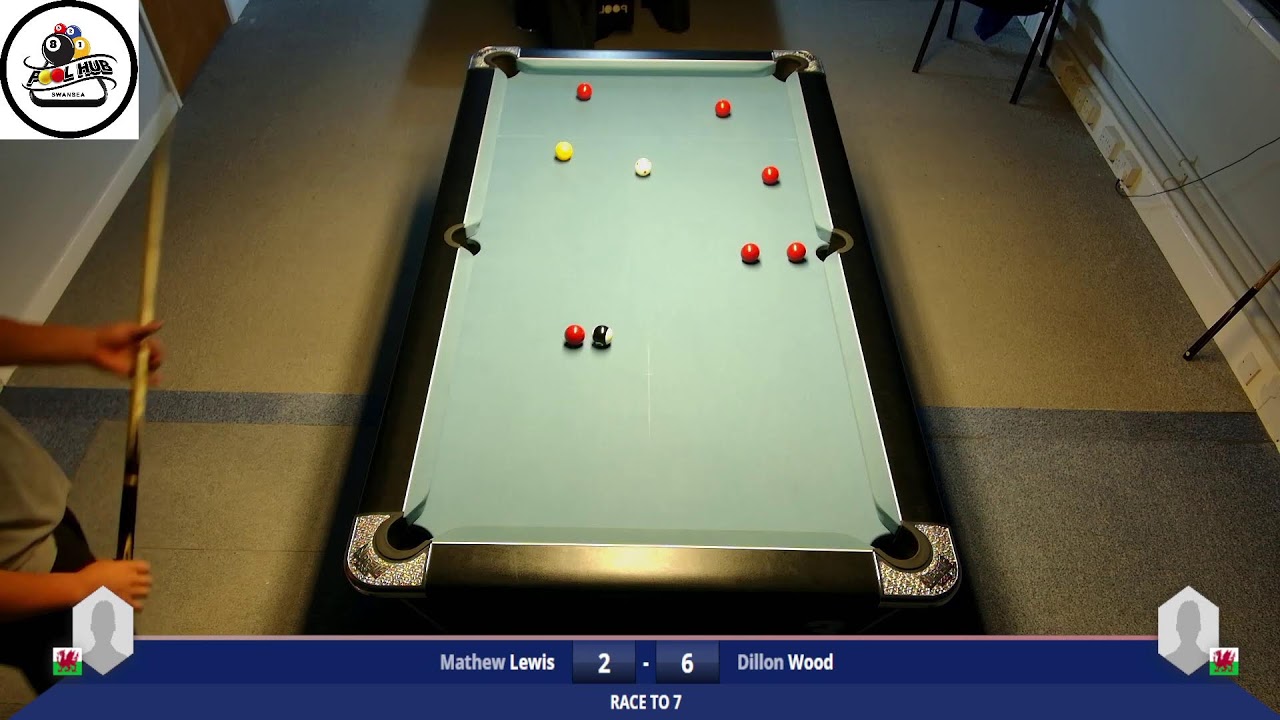 poolhub singles - division 1 - dillon wood vs mathew lewis - race to 7 ...