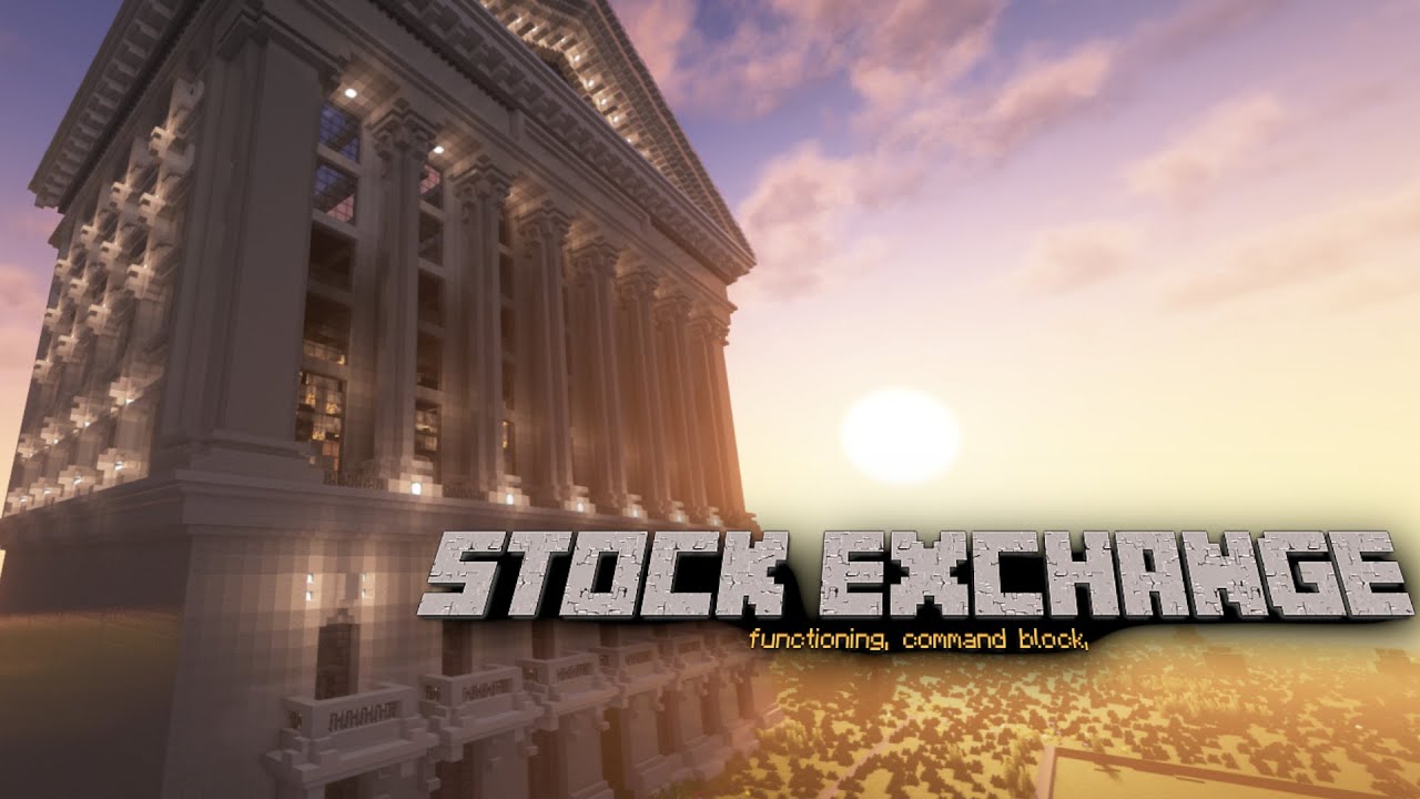 Minecraft FUNCTIONING 💸stock exchange💸. Spazz-city 5 #minecraft - YouTube