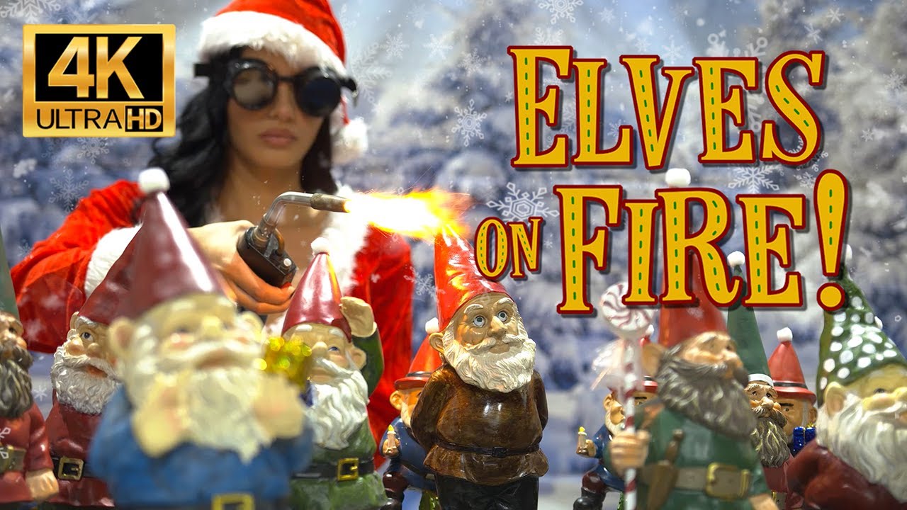 Elves On Fire - The New Christmas Fireplace For 2022! - YouTube