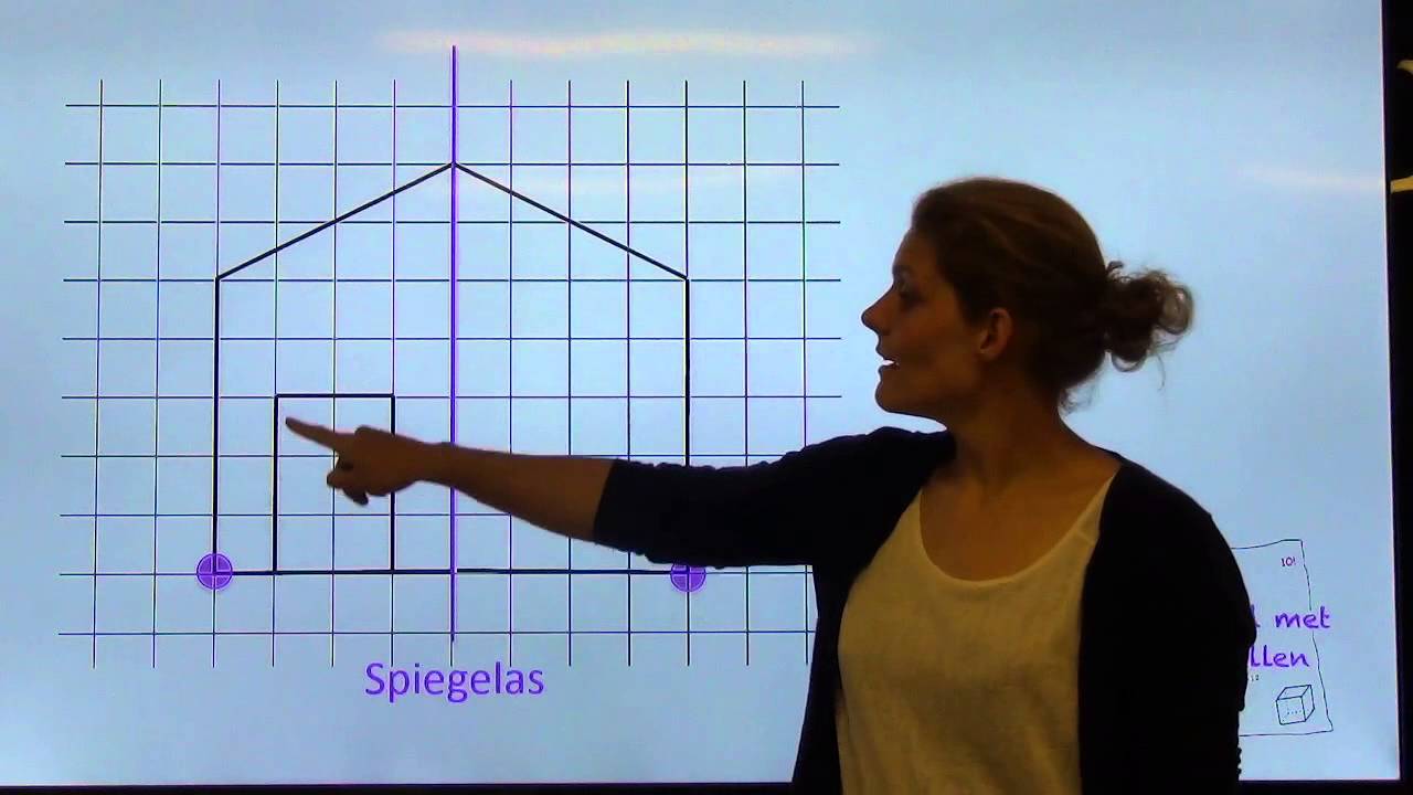 Lijnsymmetrische figuren afmaken - YouTube