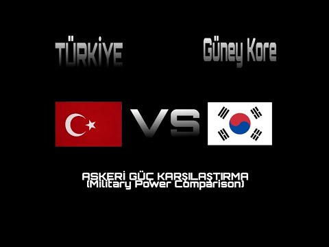 2020 Türkiye VS Güney Kore Askeri Güç Karşılaştırma (Military Power Comparison)