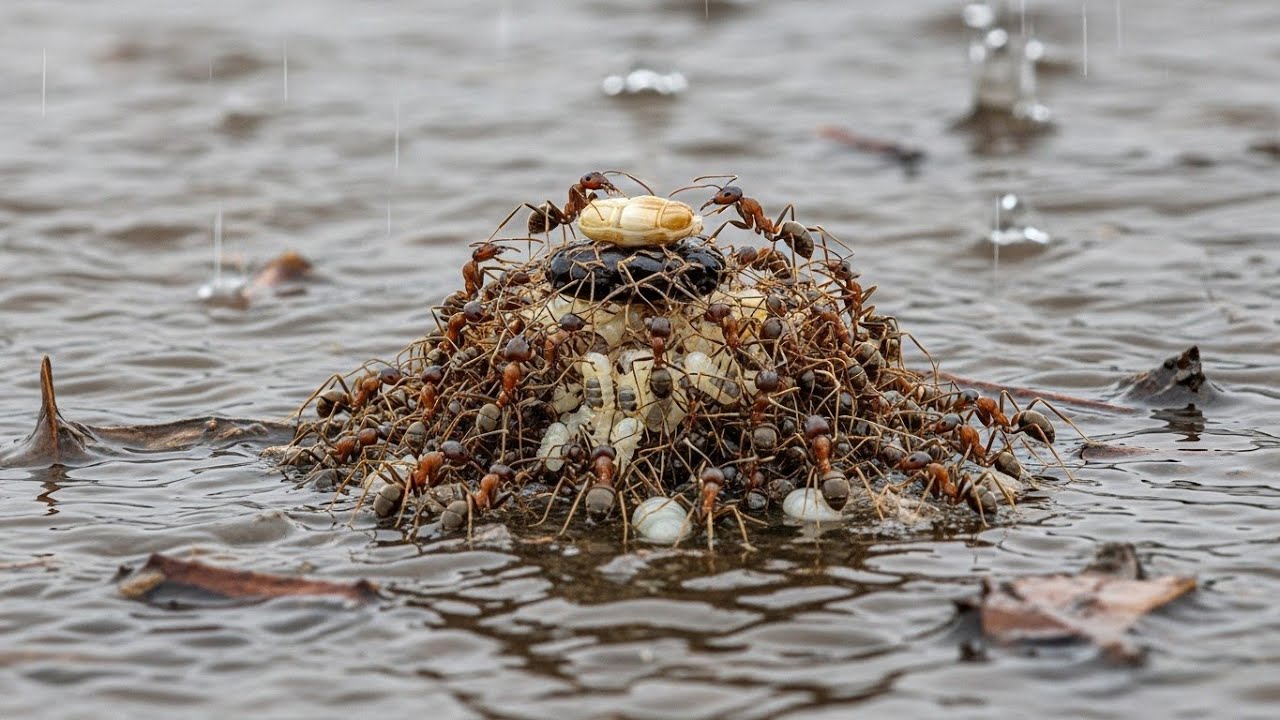 WORLD OF ANTS: The Fire Ant Raft | Floating to Find Land! - YouTube