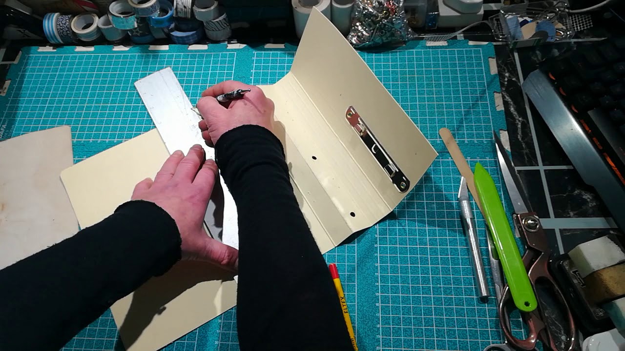 Working with manilla folders - journal cover Tutorial - YouTube