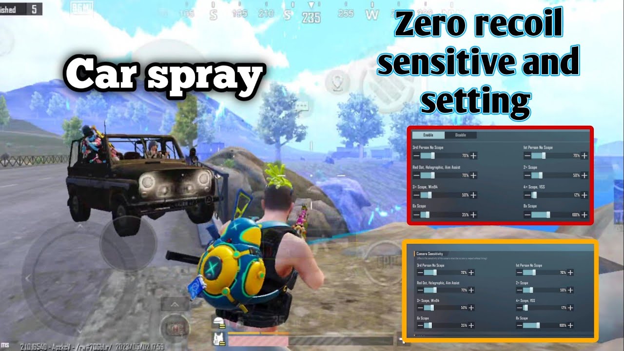 BEST 🥵BGMI SENSITIVITY TO IMPROVE CAR SPRAY IN HARDSITUATION ...