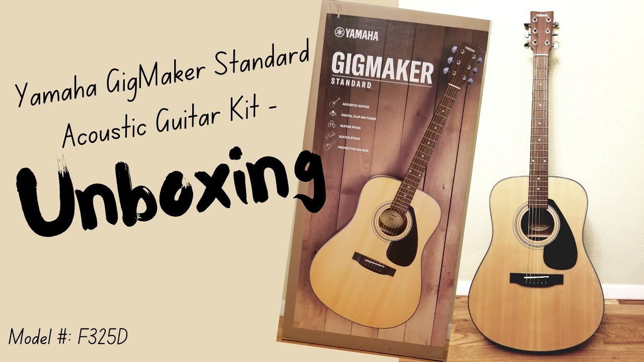 Yamaha Gigmaker Standard Acoustic Guitar Kit - Unboxing - YouTube