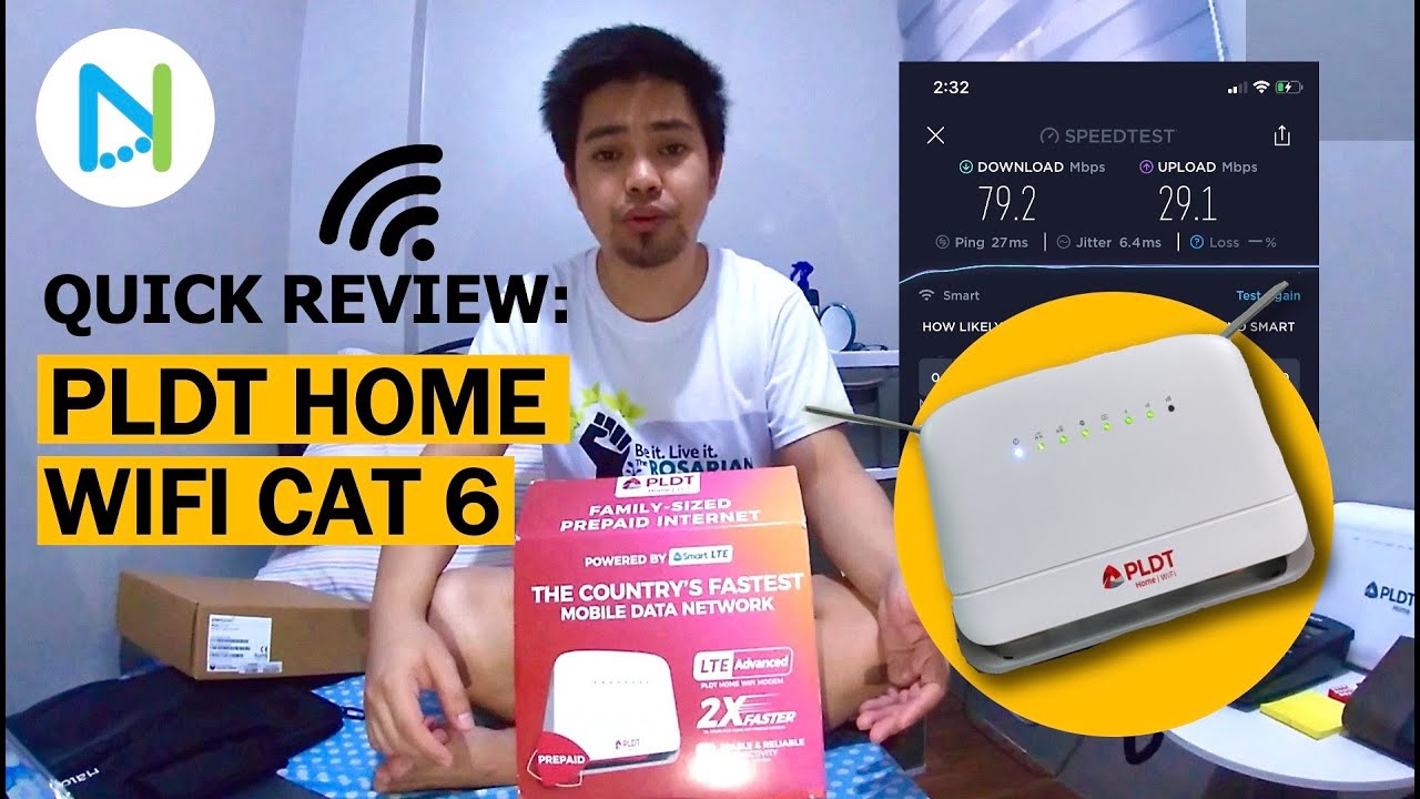 Quick Review | PLDT Home WIFI CAT 6 | DAN TV - YouTube