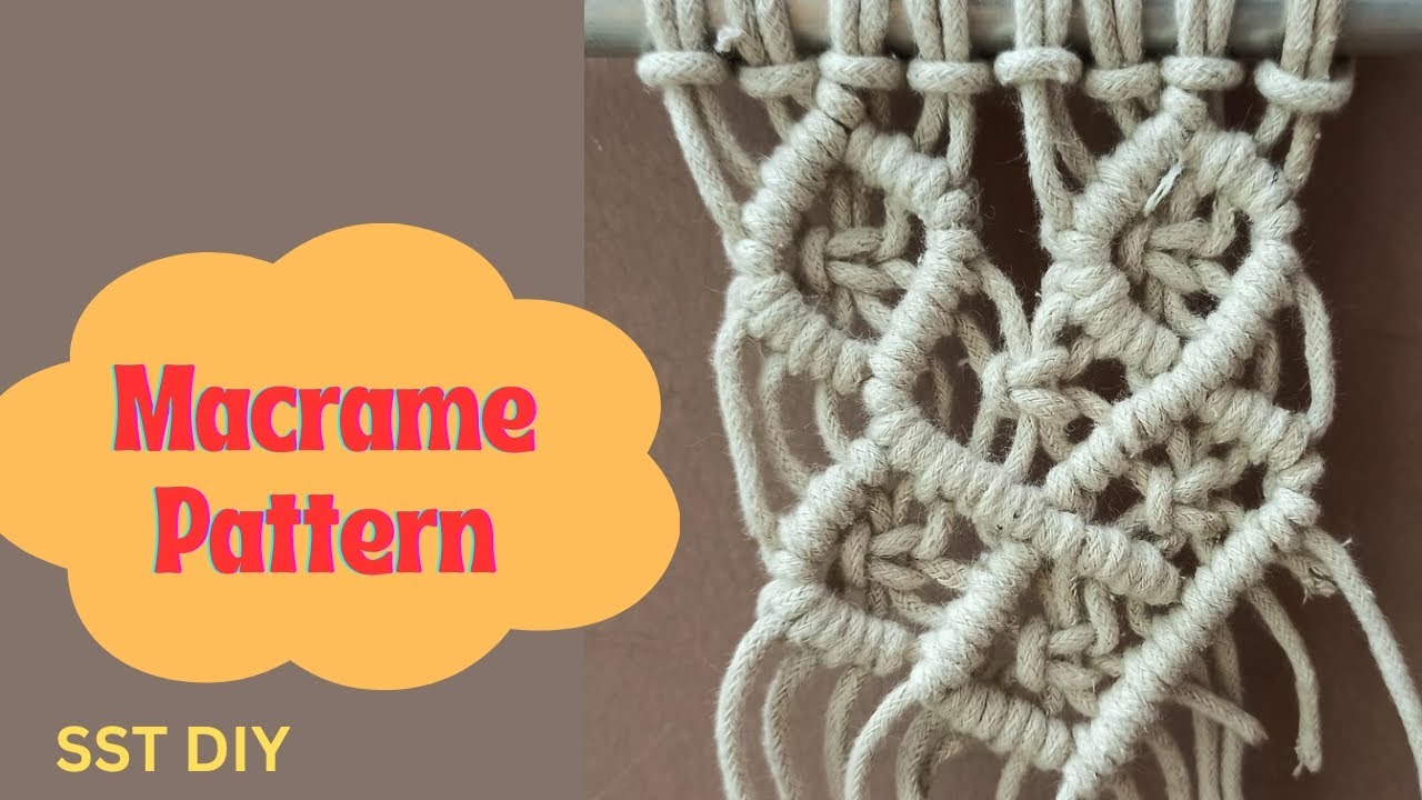 Macrame Pattern #videoyoutube #diy #macrame #macrametutorial # ...