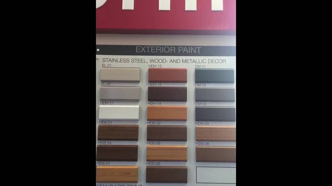 Internorm - Standard Colour Ranges - YouTube