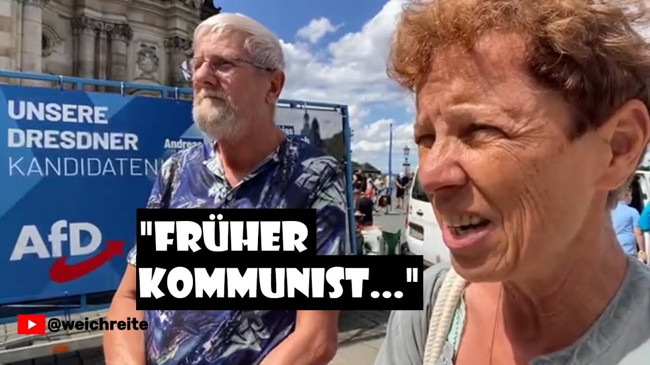 „Heute AFD , Früher Kommunisten" [Dresden, AfD Landtagswahlkampf 13.7.24] - YouTube