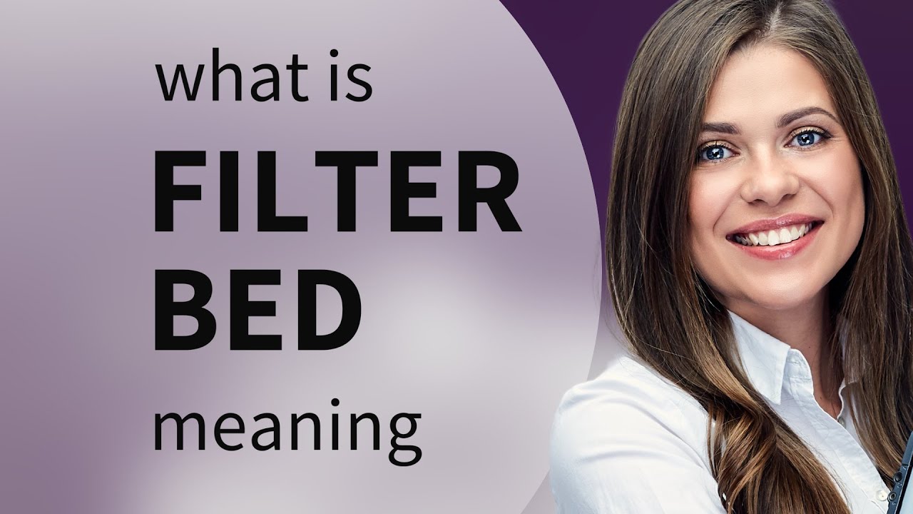 Filter bed — what is FILTER BED meaning - YouTube