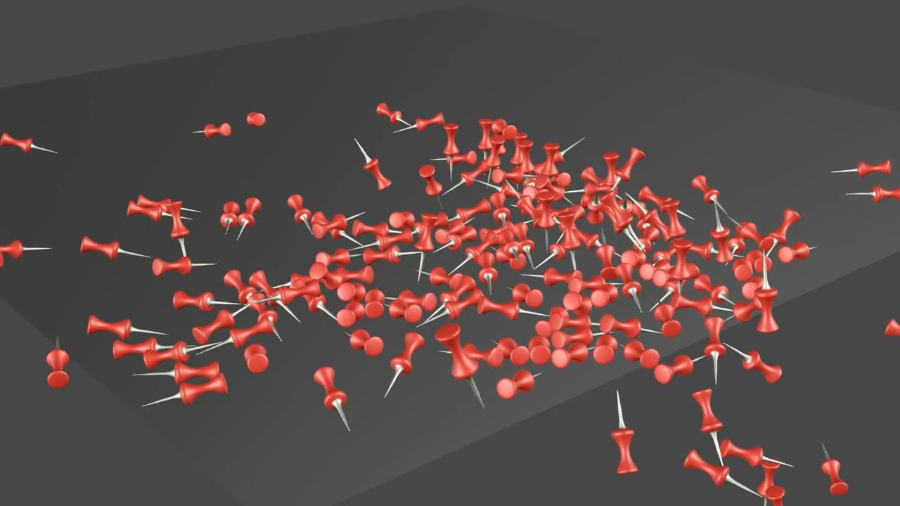 Paper Pin Falling Down Free To Use - YouTube