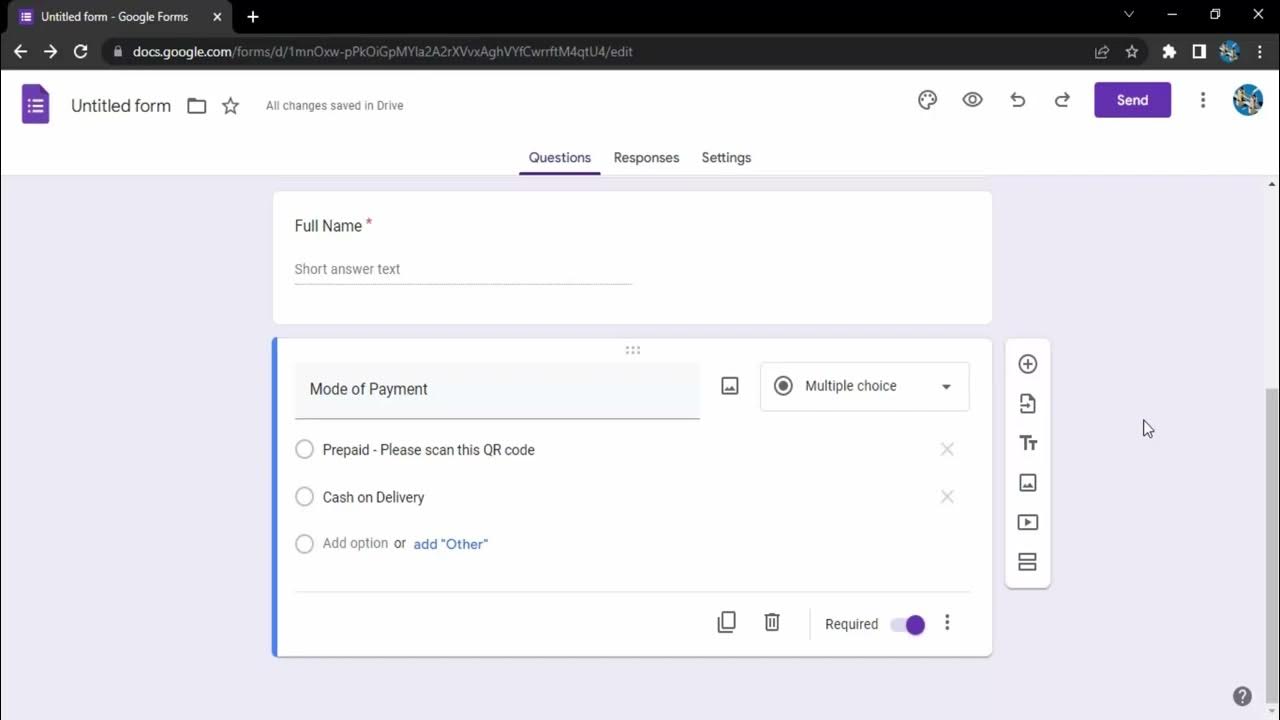 How to add a Video to a Google Forms - YouTube