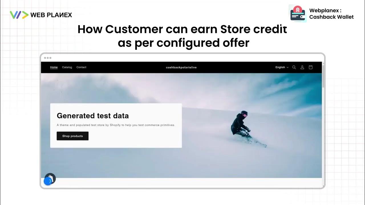Shopify Store Credit Demo with Webplanex's Cashback Wallet Reward System? - YouTube