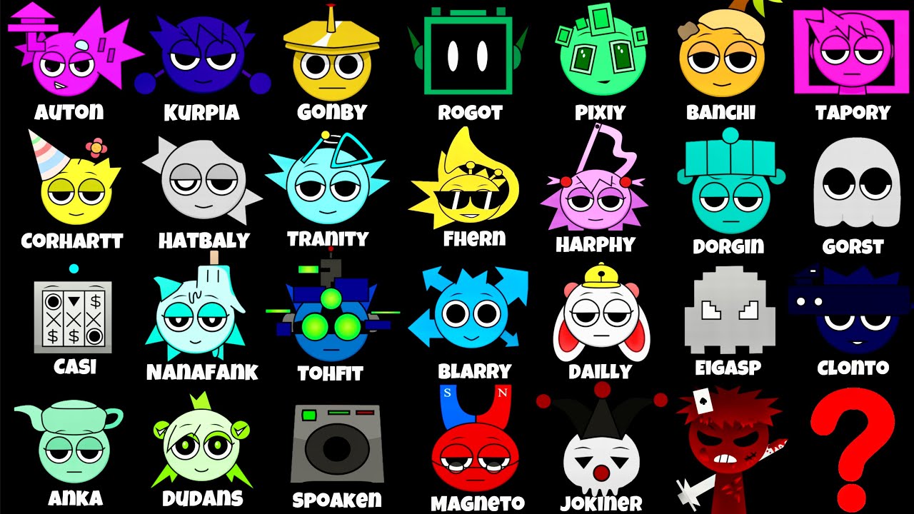 Every NEW Sprunki OC ( Losaine) in 8 Minutes - YouTube