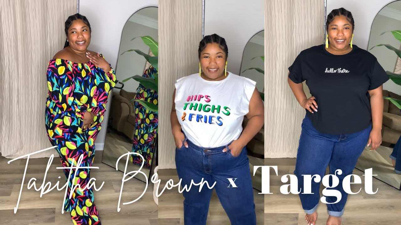 Tabitha Brown Target Collection Plus Size Try on Haul - YouTube
