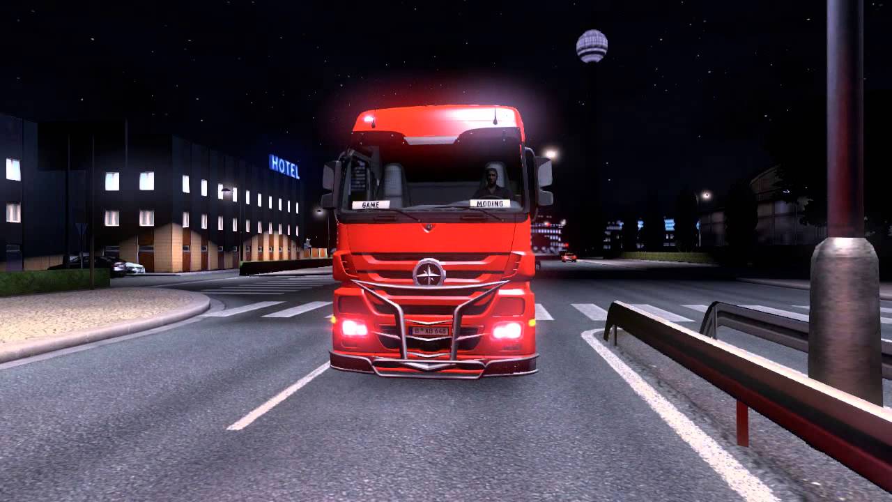 ETS2 mod: Red lights for all trucks - YouTube