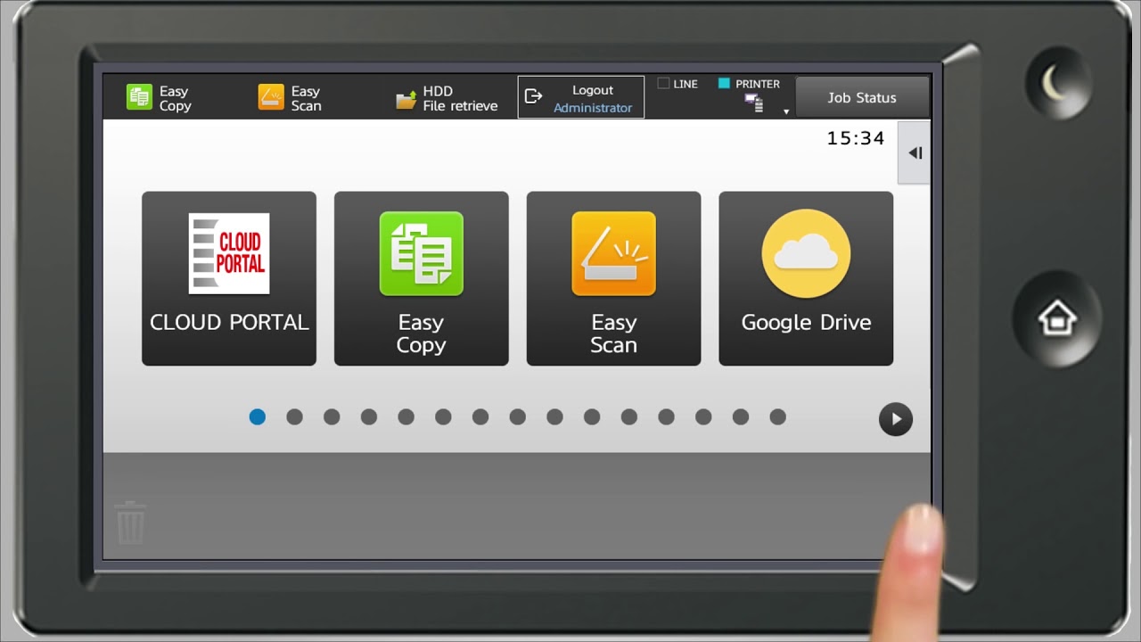 Sharp A3 colour MFPs and Home Screen Customisation - YouTube