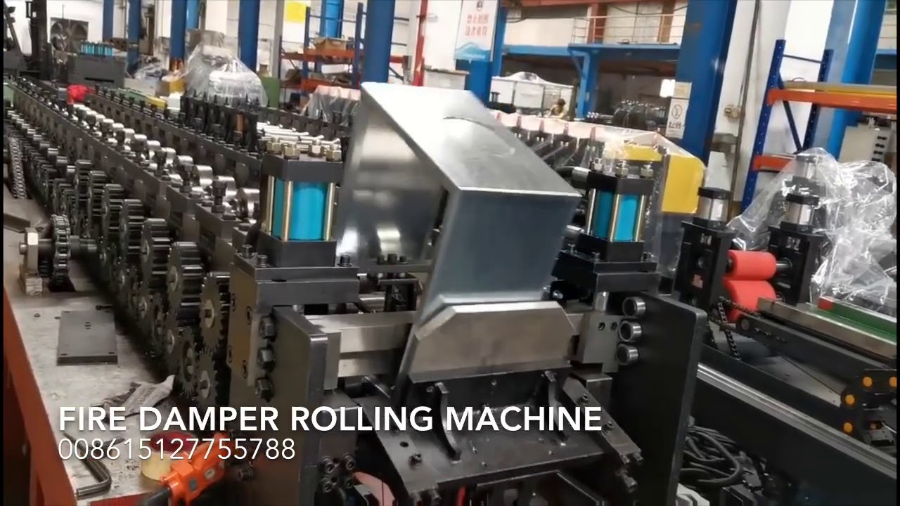 Fire Damper Rolling Forming Machine - YouTube