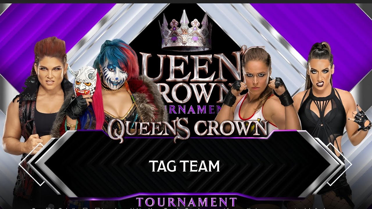 WWE 2k24 - Asuka & Beth pheonix vs. Ronda Rousey & Jacy Jayne - Queens of crown | tech ak 08 ...