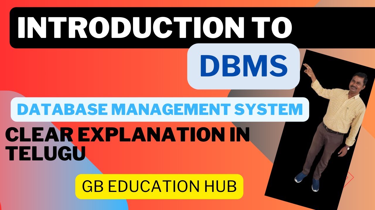 Intoduction To Dbms In Telugu Gb Ehub Dbms Dbmstutorials Youtube