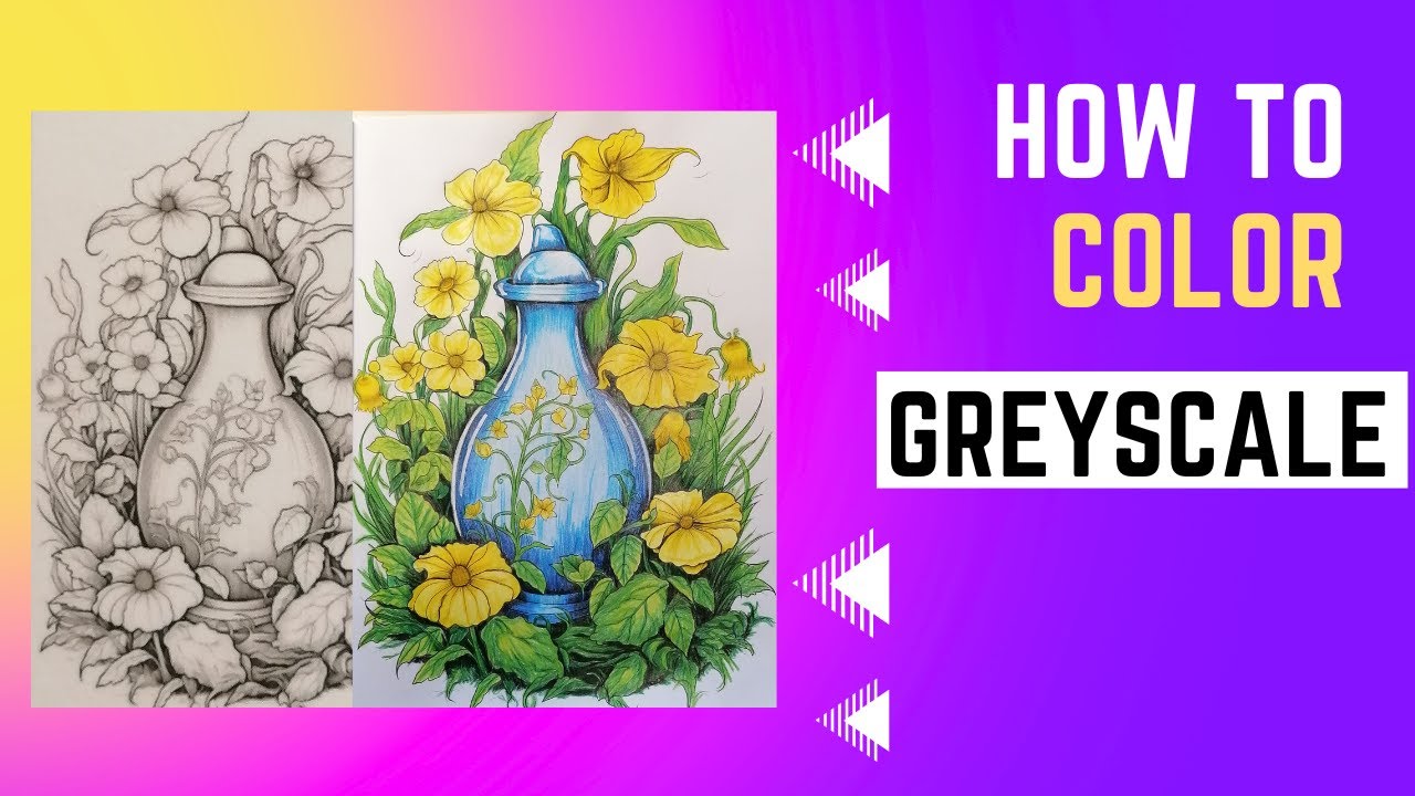 HOW TO COLOR GREYSCALE DRAWINGS - Using the Three Tone Rule | Easy ...