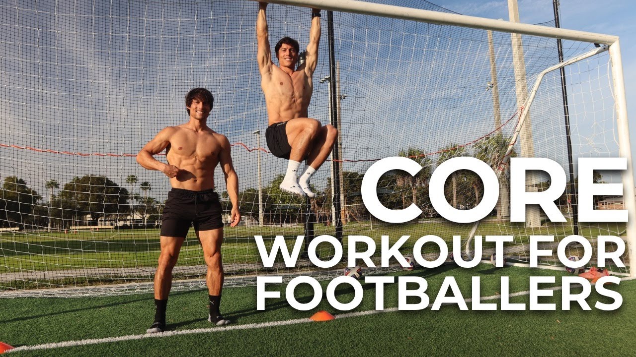 Core Workout For Footballers / 4 Ab Exercises - YouTube