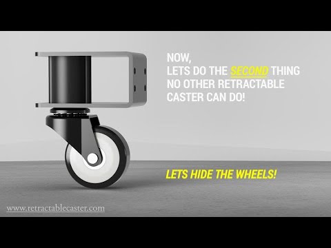 Automatic Retractable Workbench Caster - YouTube