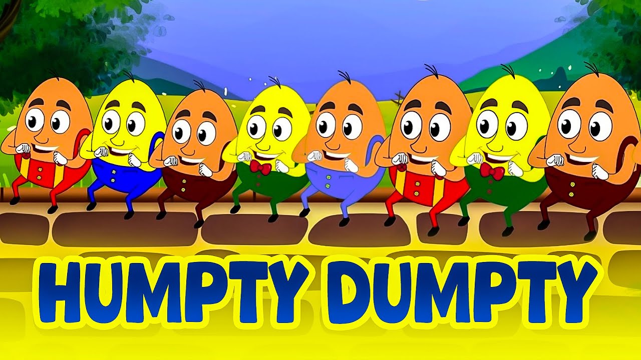 Humpty Dumpty Nursery Rhyme | Humpty Dumpty Sat on a Wall | Baby Songs ...
